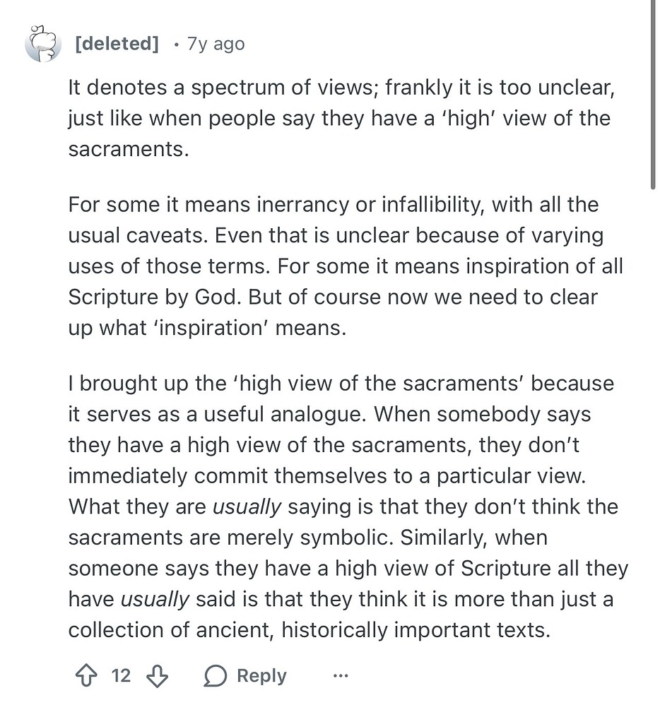 High view of scripture? - Faith & Science Conversation - The BioLogos Forum